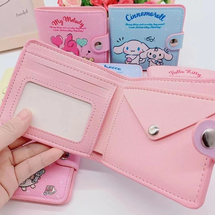 Sanrio Coin Purse Cute Sweet Protable Wallets Coin Purse With Button ...