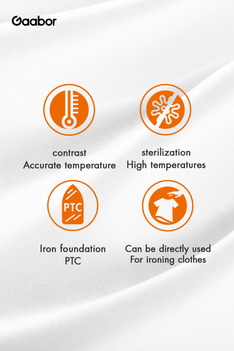 Gaabor 1200W Electric Iron with Temperature Control Teflon Soleplate ...