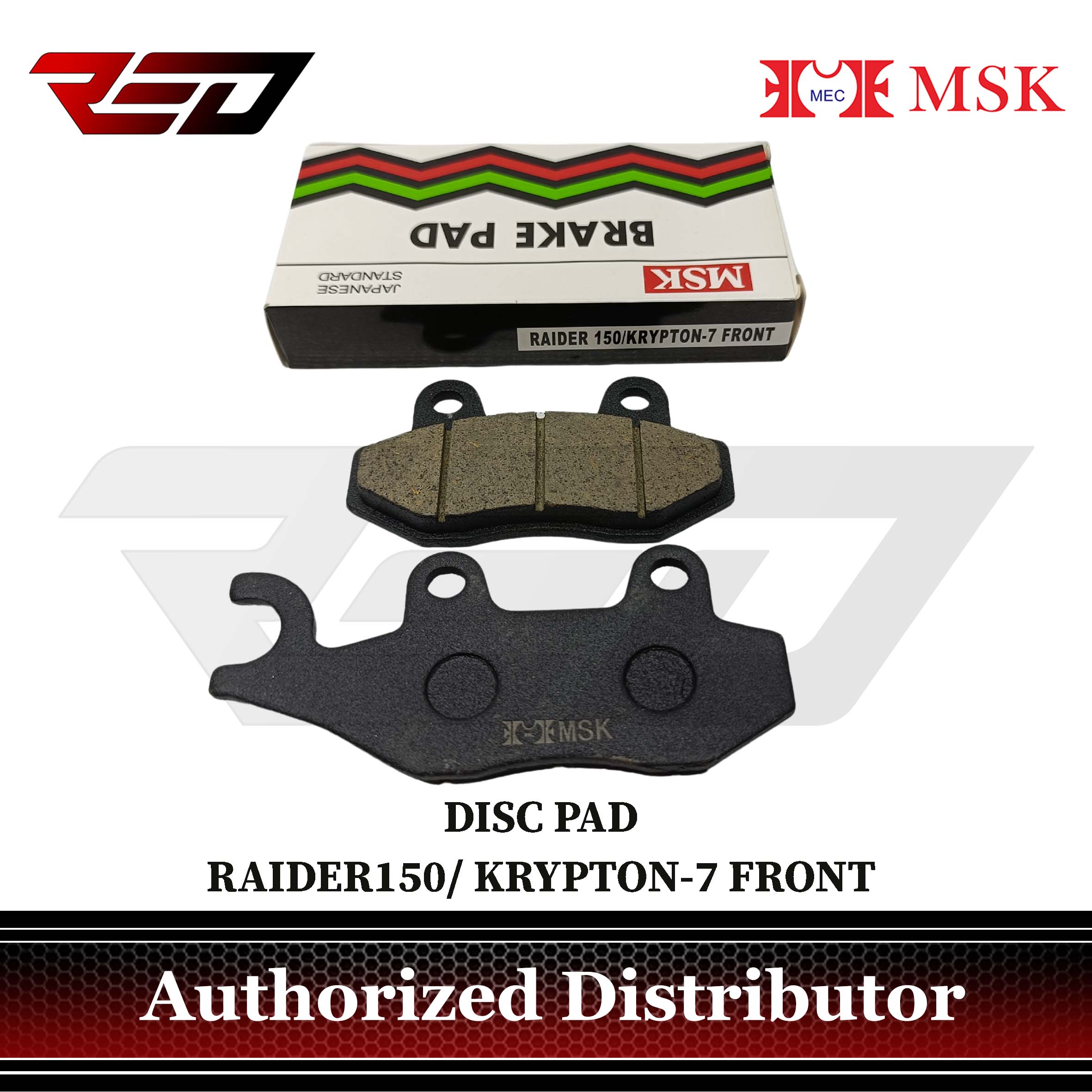 Disc Pad / Brake Pad MSK Raider 150 / Krypton - 7 Front | Shopee ...