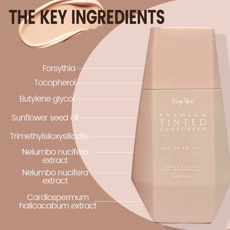 Fairy Screen Premium Tinted Sunscreen Korean Glass Skin Lightweight ...