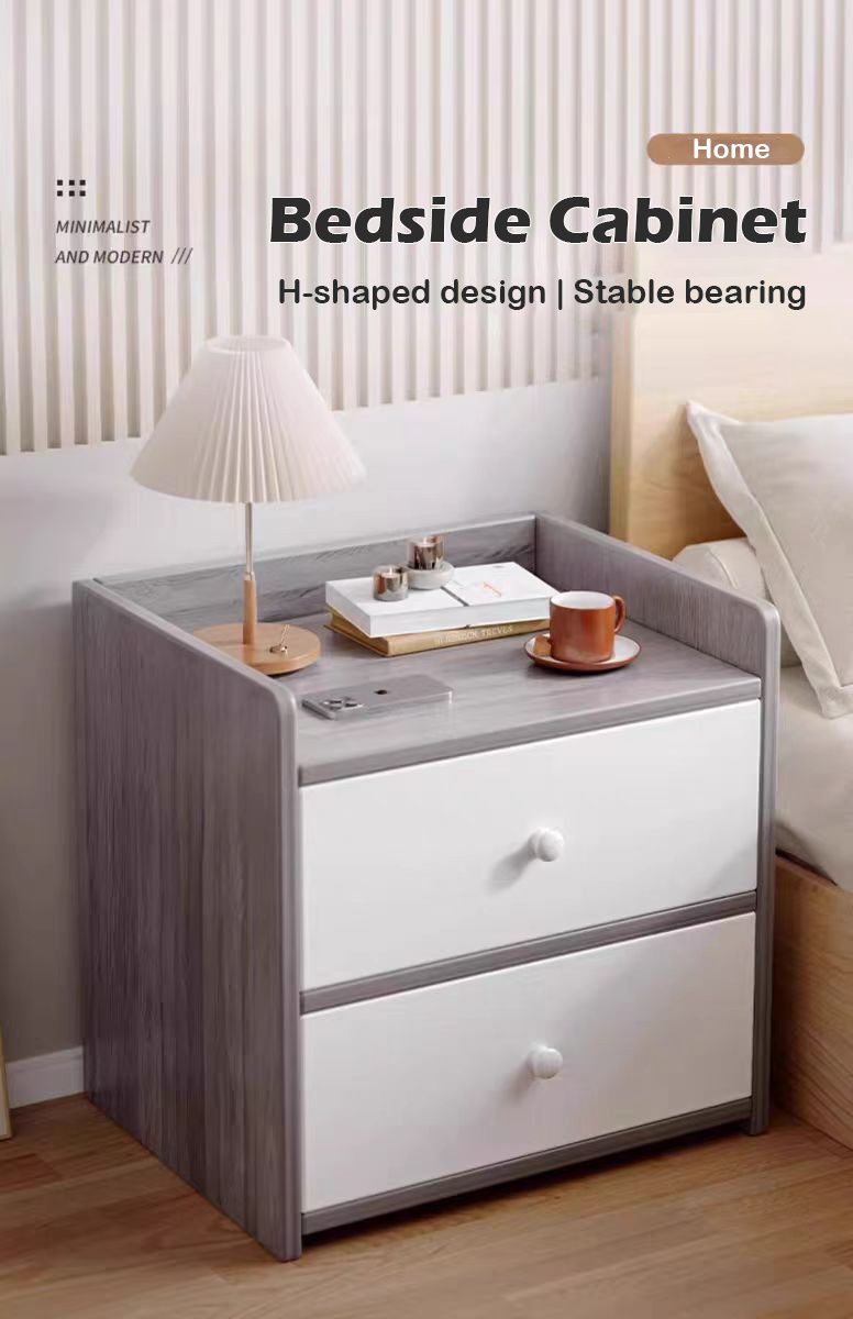 Nordic Modern Bedside Table With Lock Mini Simple Side Table Hotel ...