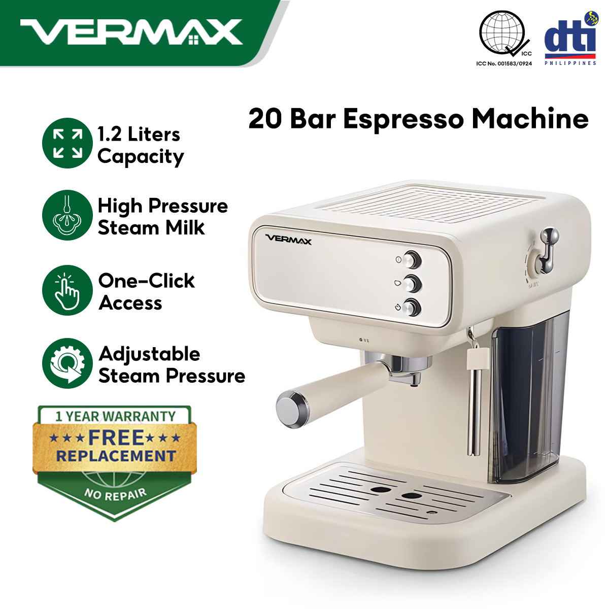 Vermax Smart Fully Automatic Espresso Coffee Maker Machine Expresso ...