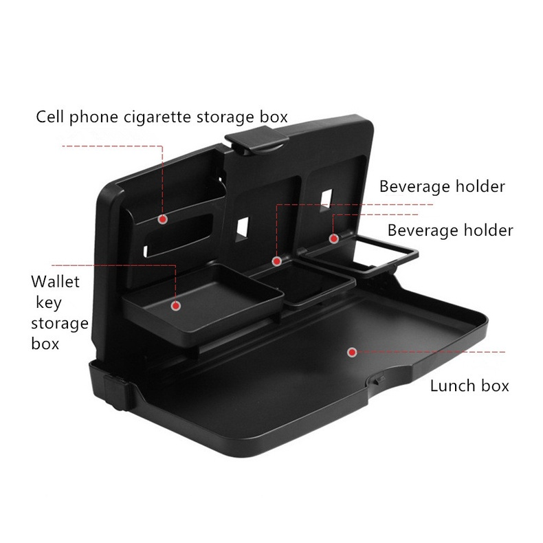 car table tray HTF Folding Table Auto Car Back Seat Drink Food Cup Tray ...