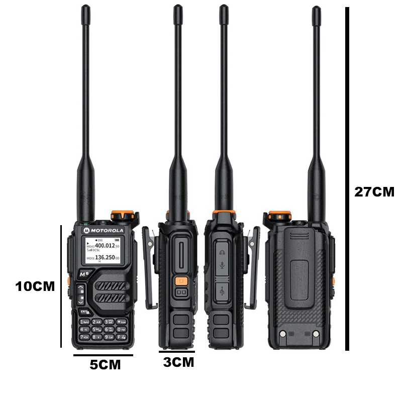 (Free Headset)Motorola X8 Walkie Talkie UHF VHF FM AM Two way radio long range 10KM 200 chennel ...