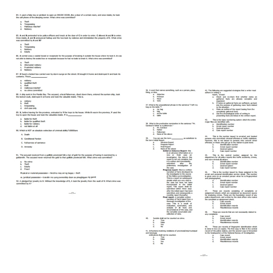 2025 Criminology Exam Reviewer | 2800+ Questions with Keys | Complete ...