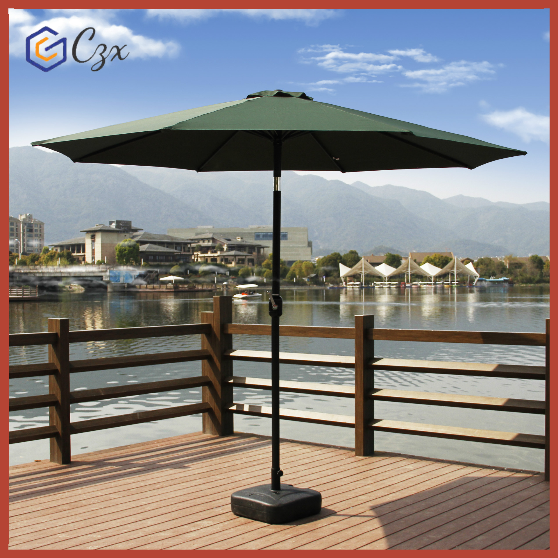 Sunday Outdoor 22L Umbrella Base Water Filled Stand, Patio Outdoor ...