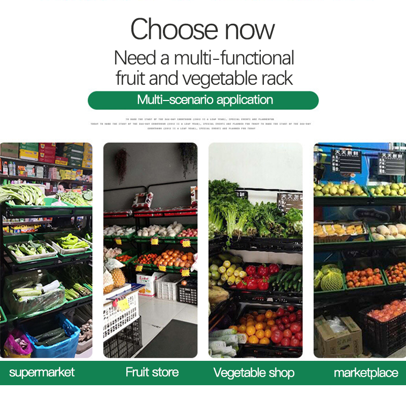 COD Fruit shelf display rack vegetable shelf supermarket fruit and ...
