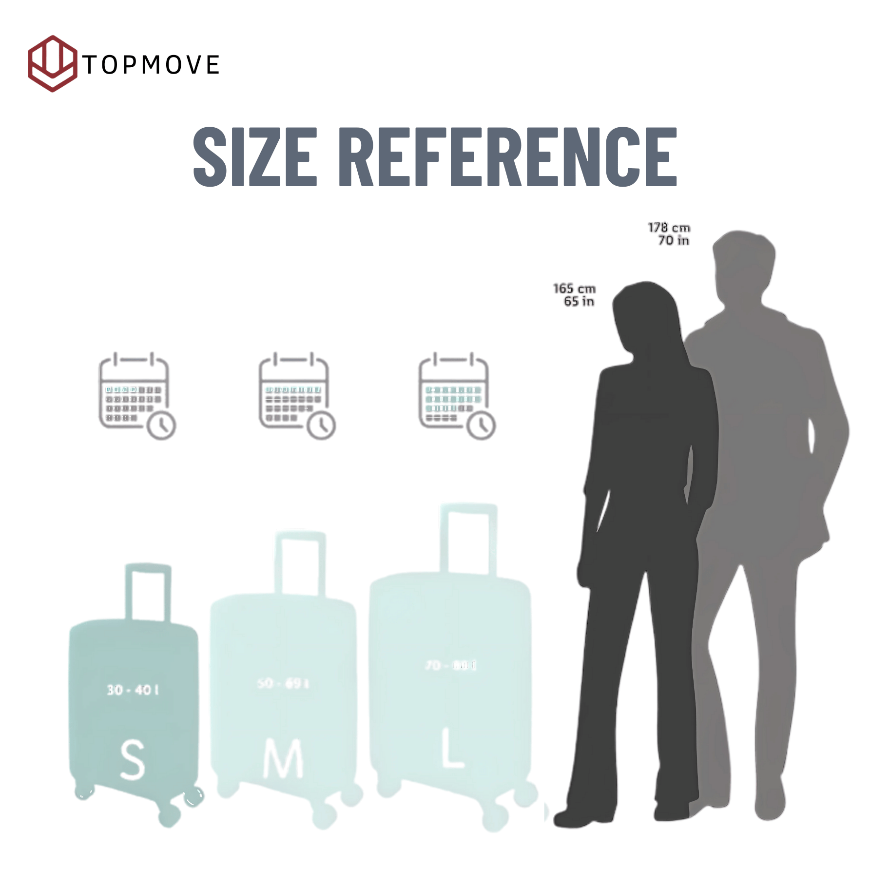 TOPMOVE® Travel Luggage Set – 2pcs Lightweight with Divider Straps ...