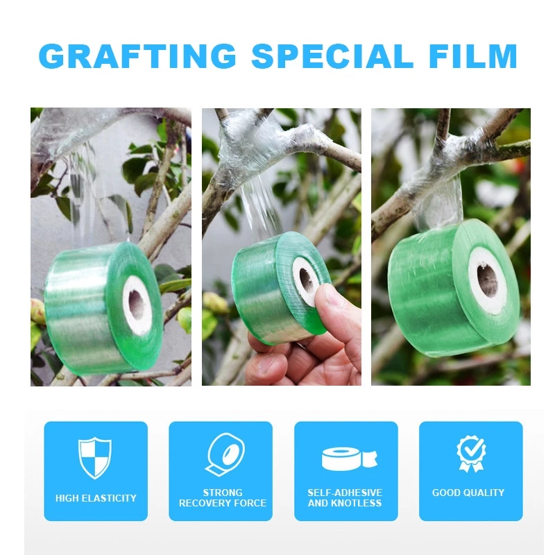 200m Grafting Tape PVC Plant Grafting Tools Self Adhesive Silk Film ...