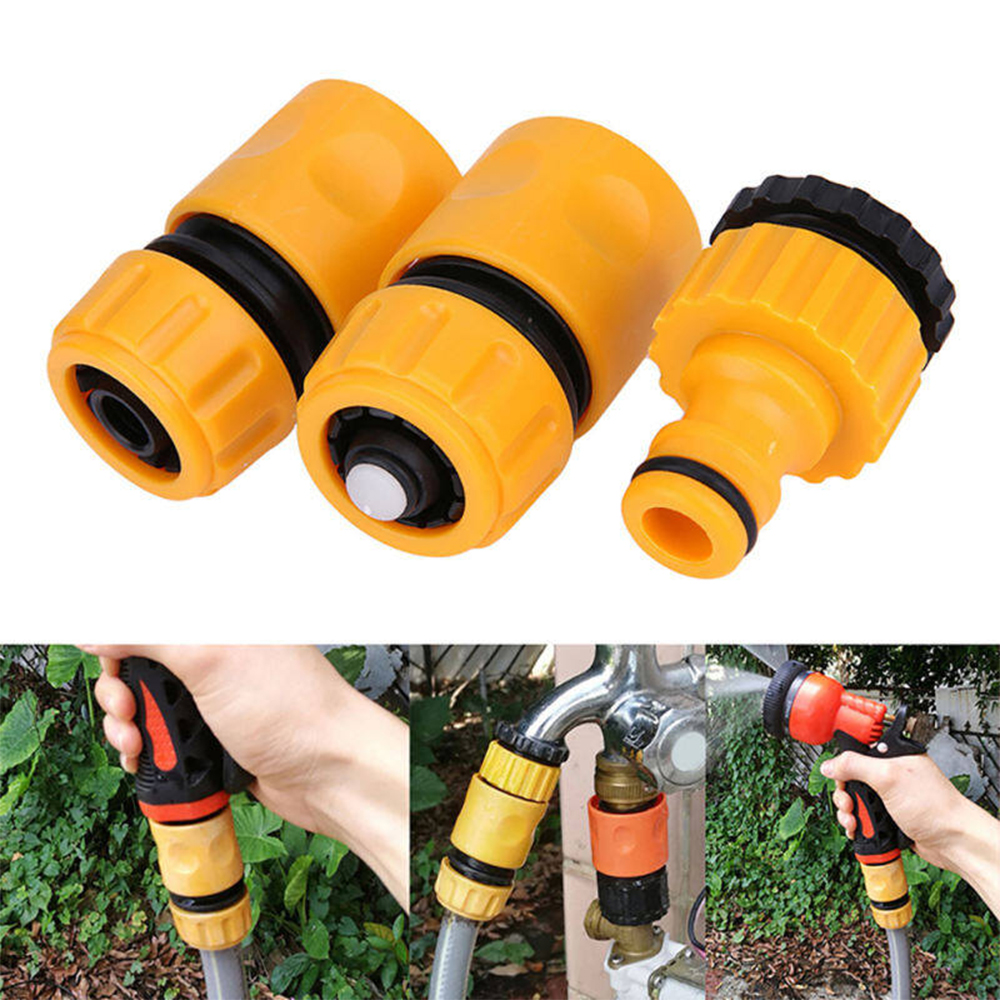 3pcs Garden 1/2 "3/4" Quick Coupling Hose Connector Hose Connection ...