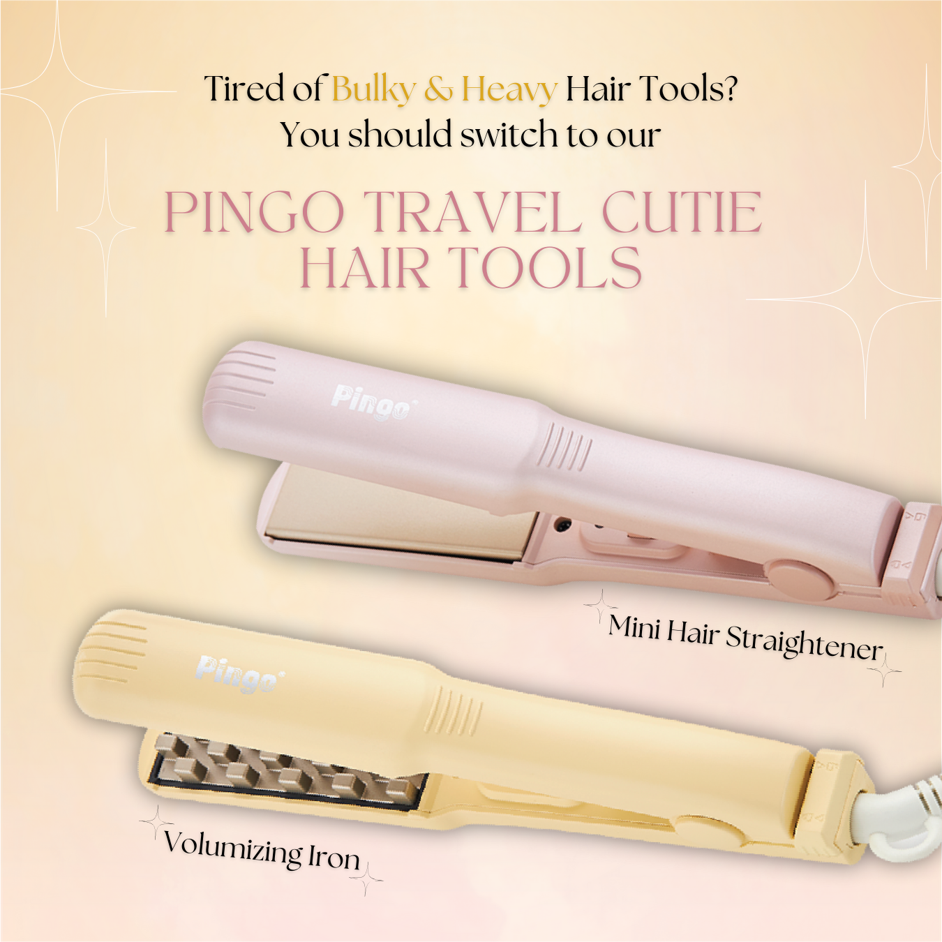 Pingo TRAVEL Cutie Mini Hair Straightener | Shopee Philippines