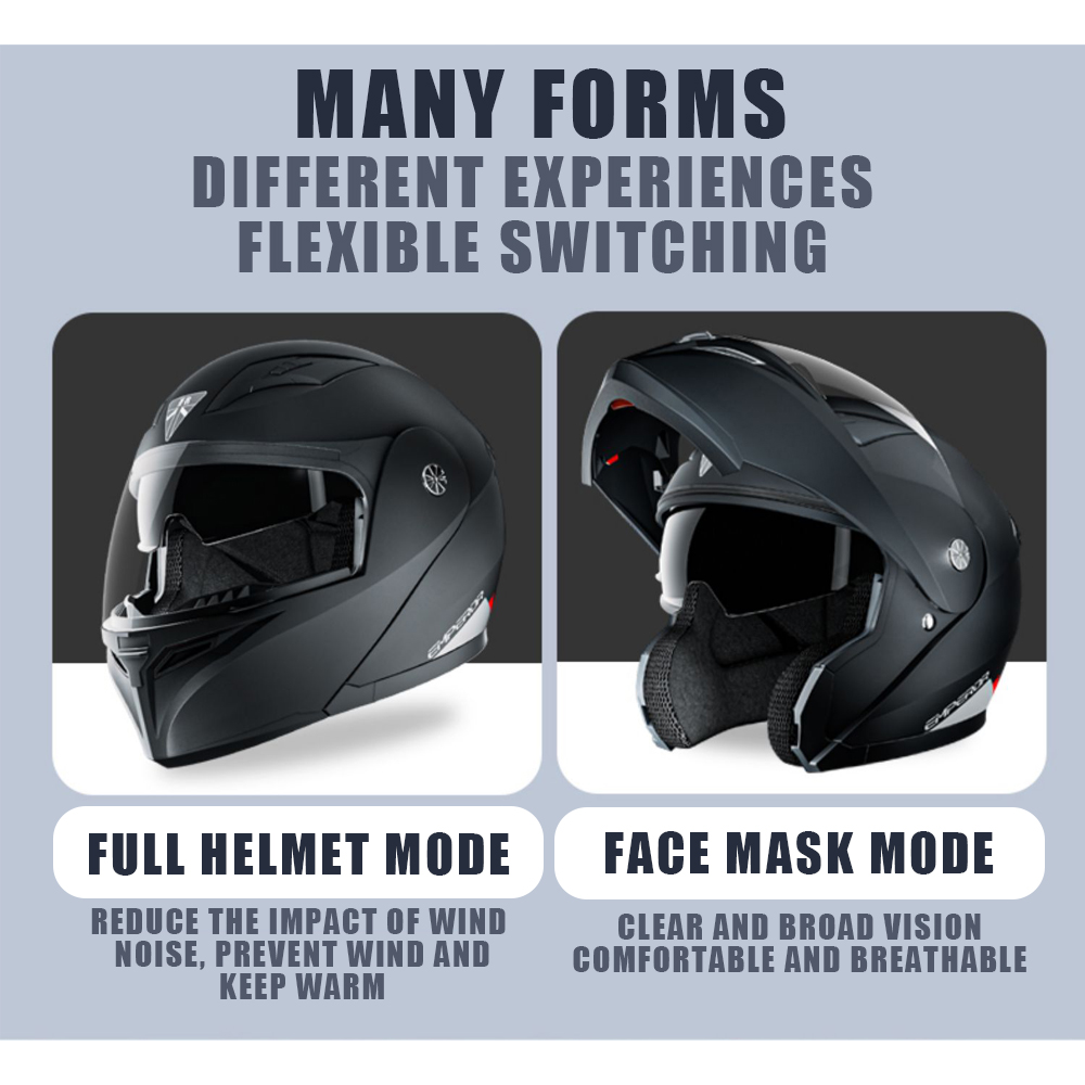 New helmet Motorcycle AENXRD 909 full face open face helmet double ...