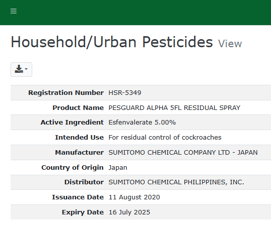 Pesguard Alpha 5FL Esfenvalerate (1Liter) | Shopee Philippines