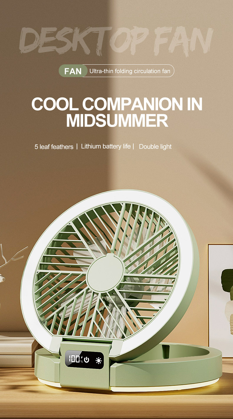 3 in 1 Portable Fan Outdoor Camping Fan Super Long Battery Life Tripod ...