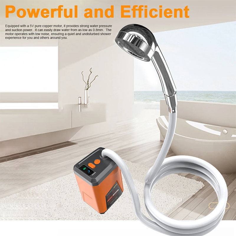 Portable shower outdoor Camping Shower Portable Electric Shower Pump ...