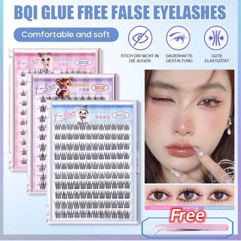 100/120 Clusters False Eyelashes Self-Adhesive New Upgraded Softer ...