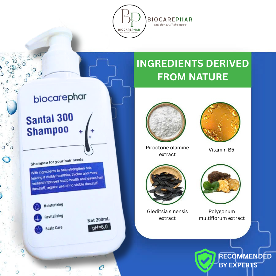 Santal 300 Herbal Shampoo, Hair Growth Stimulating Shampoo, Effective ...