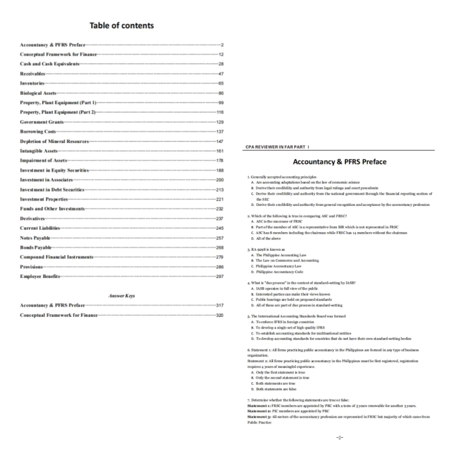2025 CPA FAR Part I Reviewer | Financial Accounting & Reporting | 1300 ...