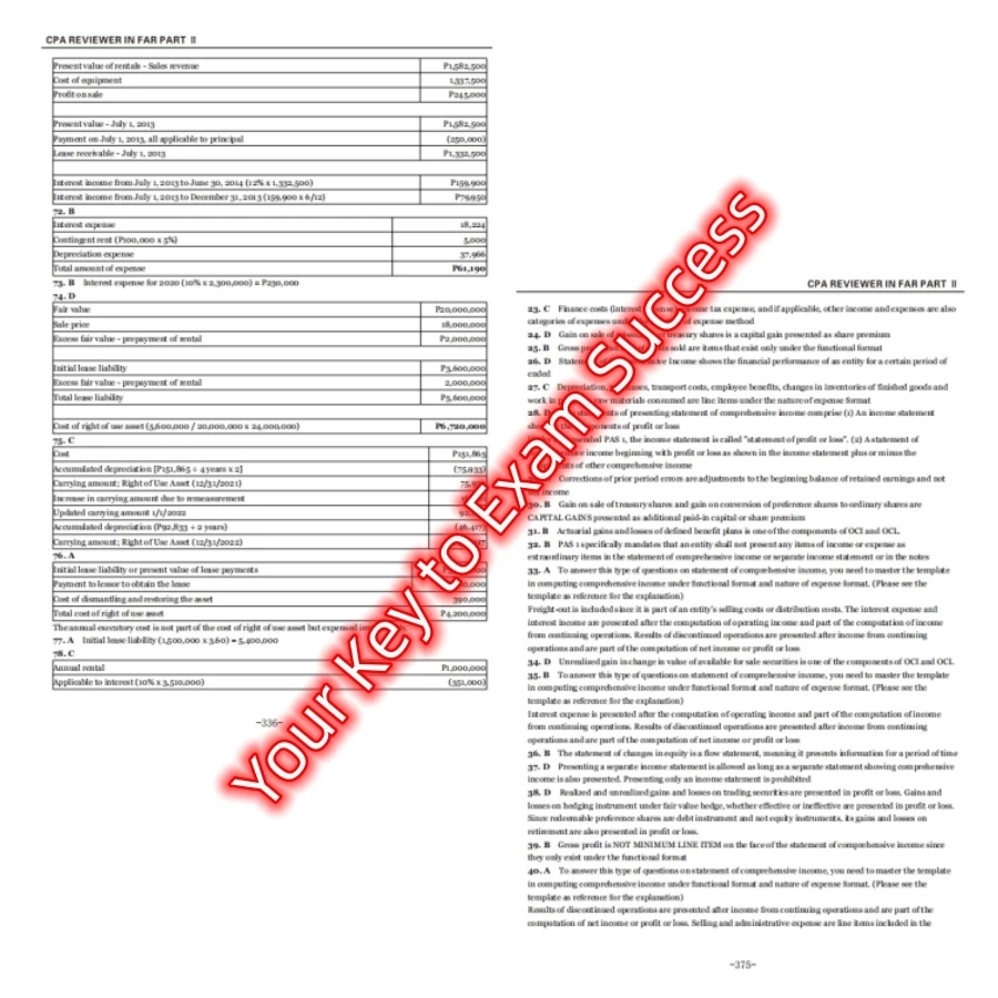 2025 CPA FAR Part Ⅱ Reviewer | Financial Accounting & Reporting | 1250 ...