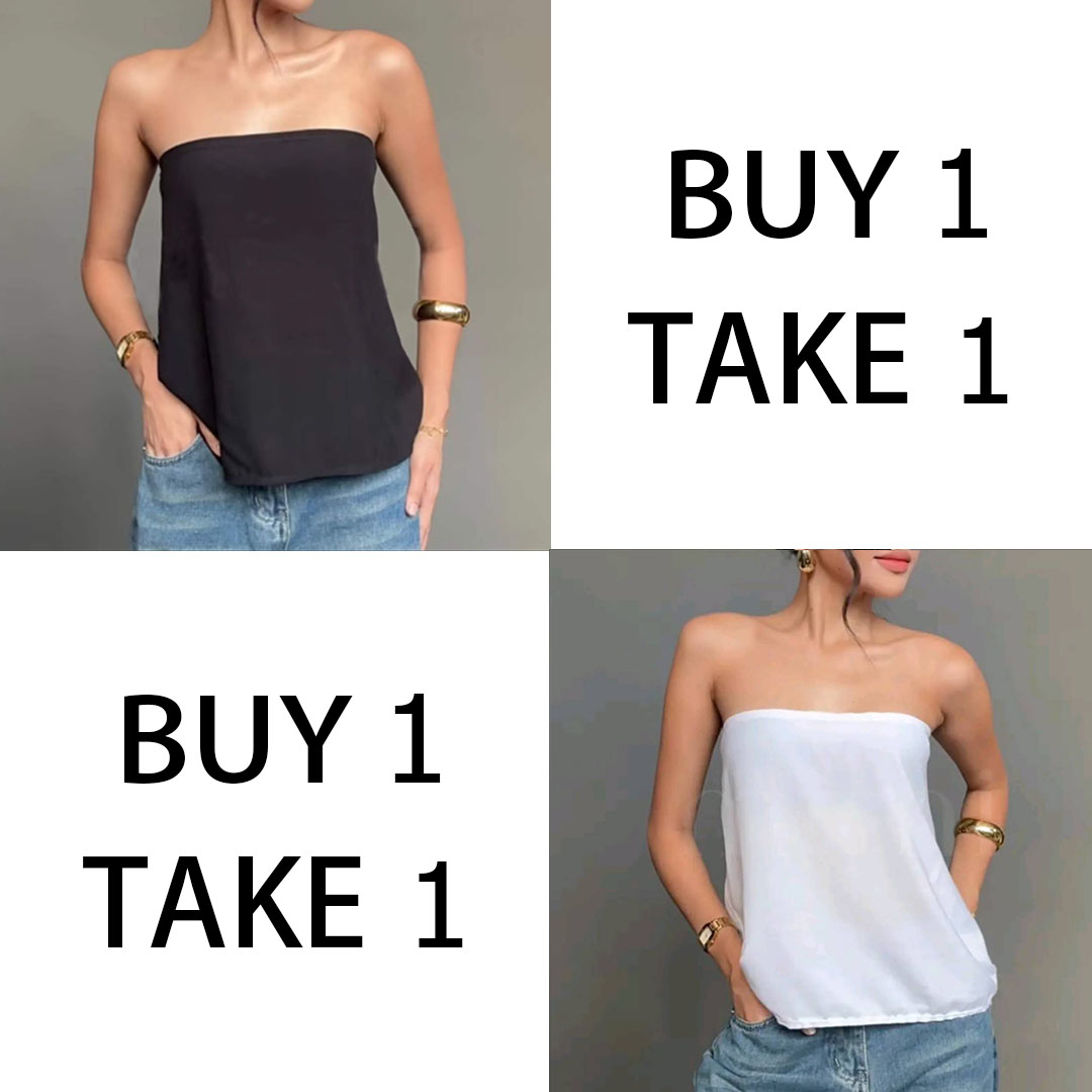 Buy 1 Take 2(Total of 3) Tube Top Soft and Flowy Amor Tube linen Top ...