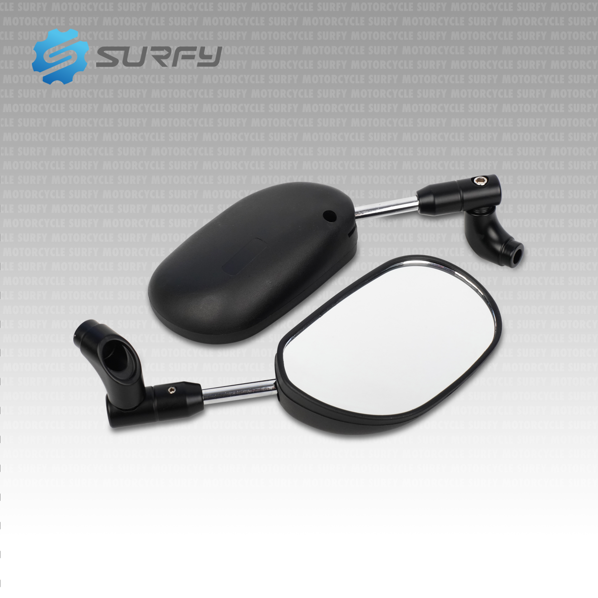 All-around Side Mirror Chrome Stem YAMAHA Design Fully Adjustable 360 ...