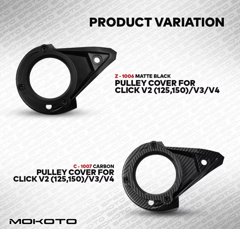PULLEY COVER FOR CLICK V2 / CLICK V3 / CLICK V4 WITH TRANSPARENT SCREEN ...
