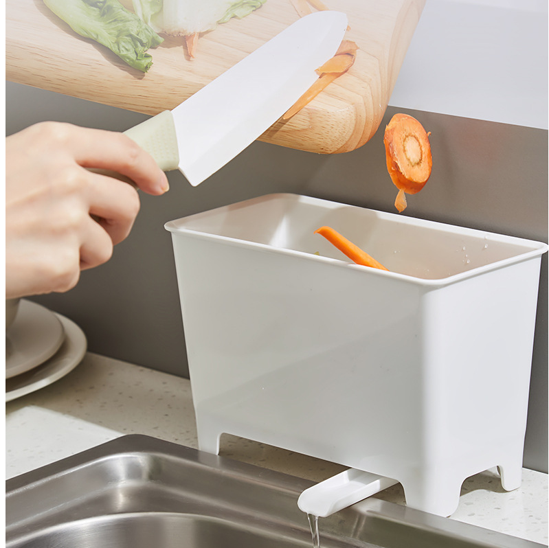 Kitchen Sink Strainer Drain Fruit Vegetable Food Residue Storage Box ...