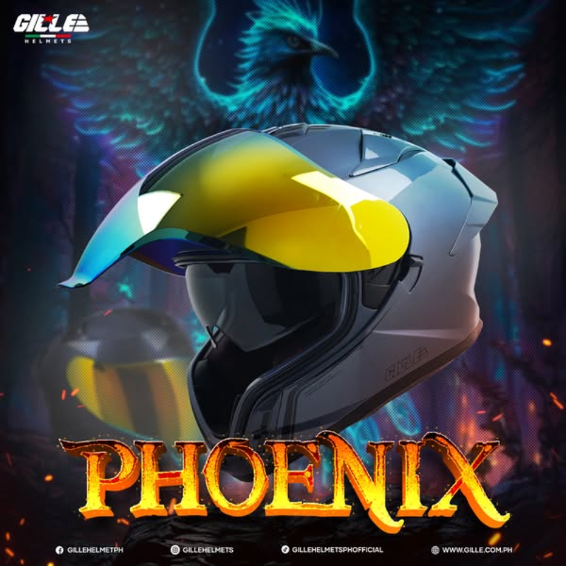 𝟭𝟬𝟬%𝗢𝗥𝗜 GILLE PHOENINX Modular Helmet Full Face Double Mask Motorcycle ...
