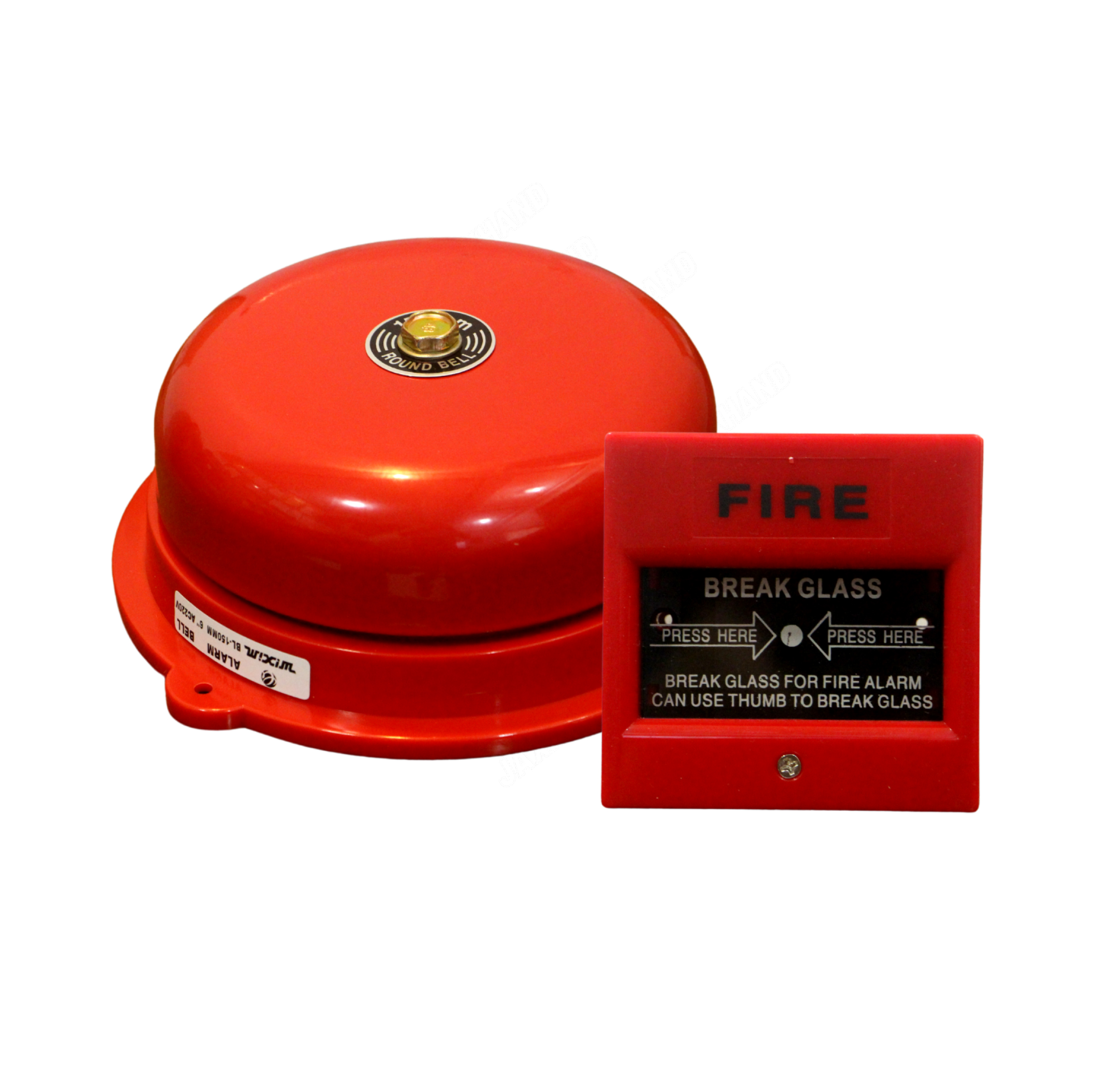 Fire Alarm Bell 4"/6"/8"/10"/12" With Manual Switch Home Safe Mall ...