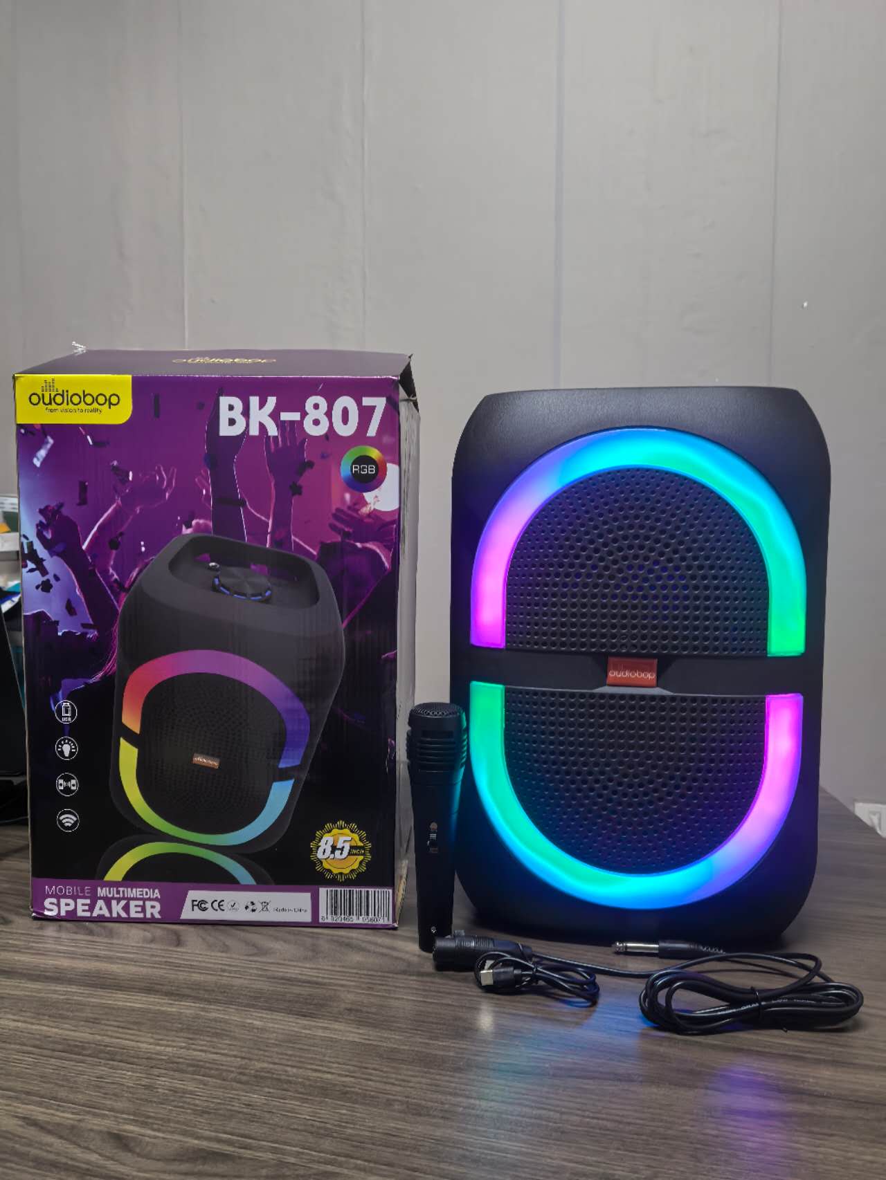 Audiobop 8.5 Inch Super Bass Karaoke Portable Wireless Bluetooth ...