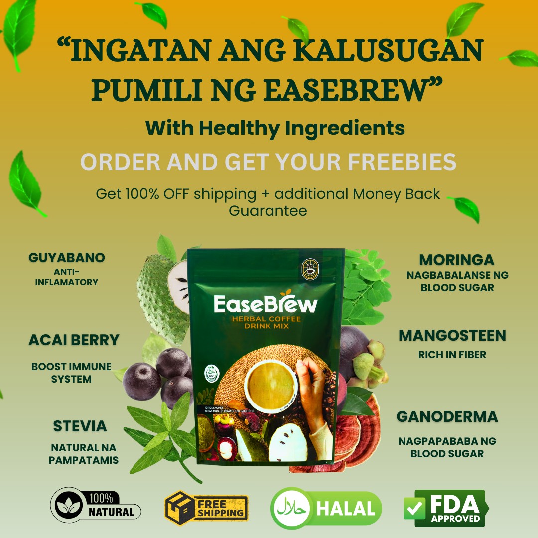 EASEBREW Herbal Coffee Mix Drink | 100% Organic | BUY 1 GET 1 POUCH ...