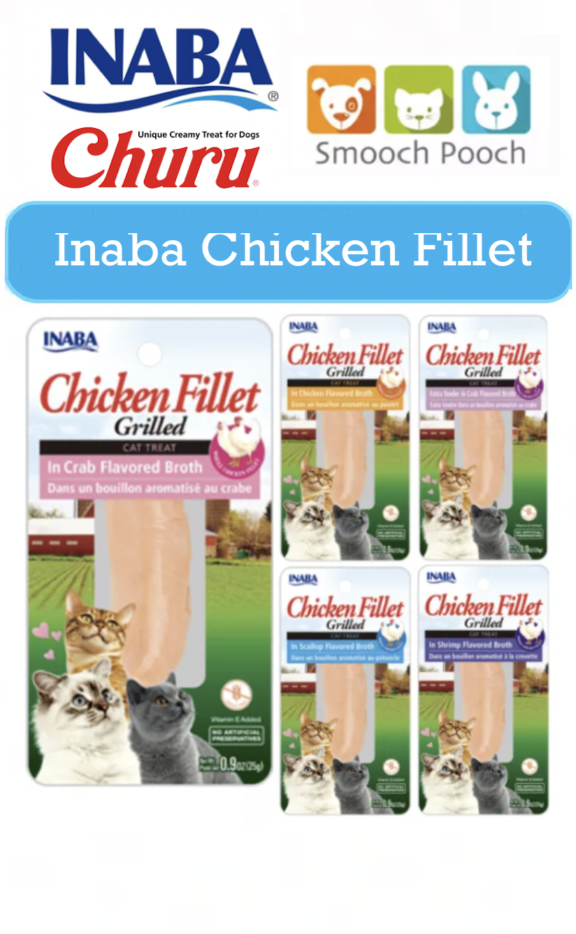 Inaba Chicken Fillet Grilled Cat Treat 25g Shrimp Flavored Broth ...