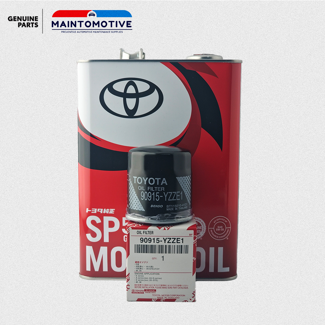 Toyota 4L Change Oil Package (Gas Specific) SP 5W-30 Fully Synthetic ...
