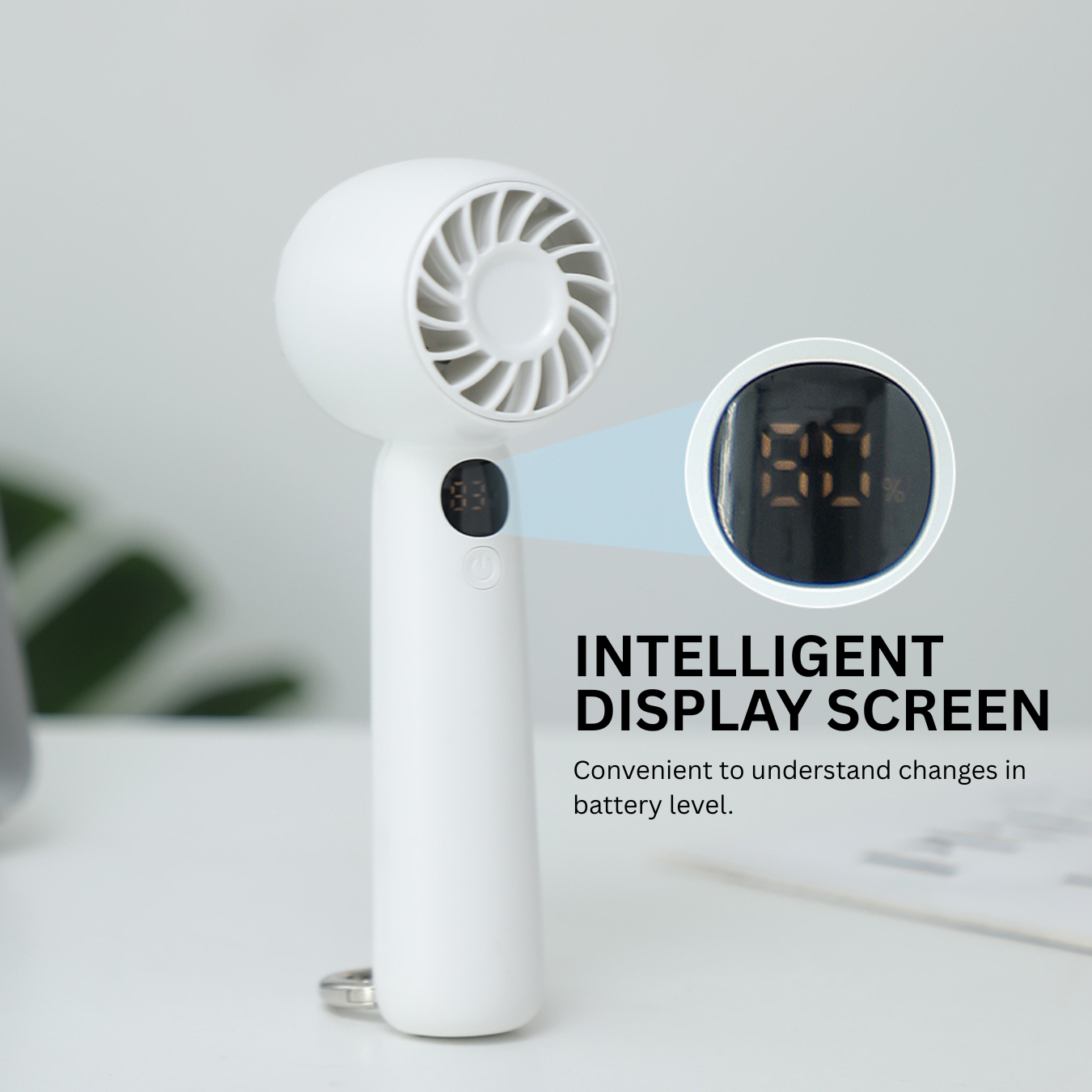 IPASON | Vision L-08 Portable Mini Fan Handheld Fan | LED Display With ...