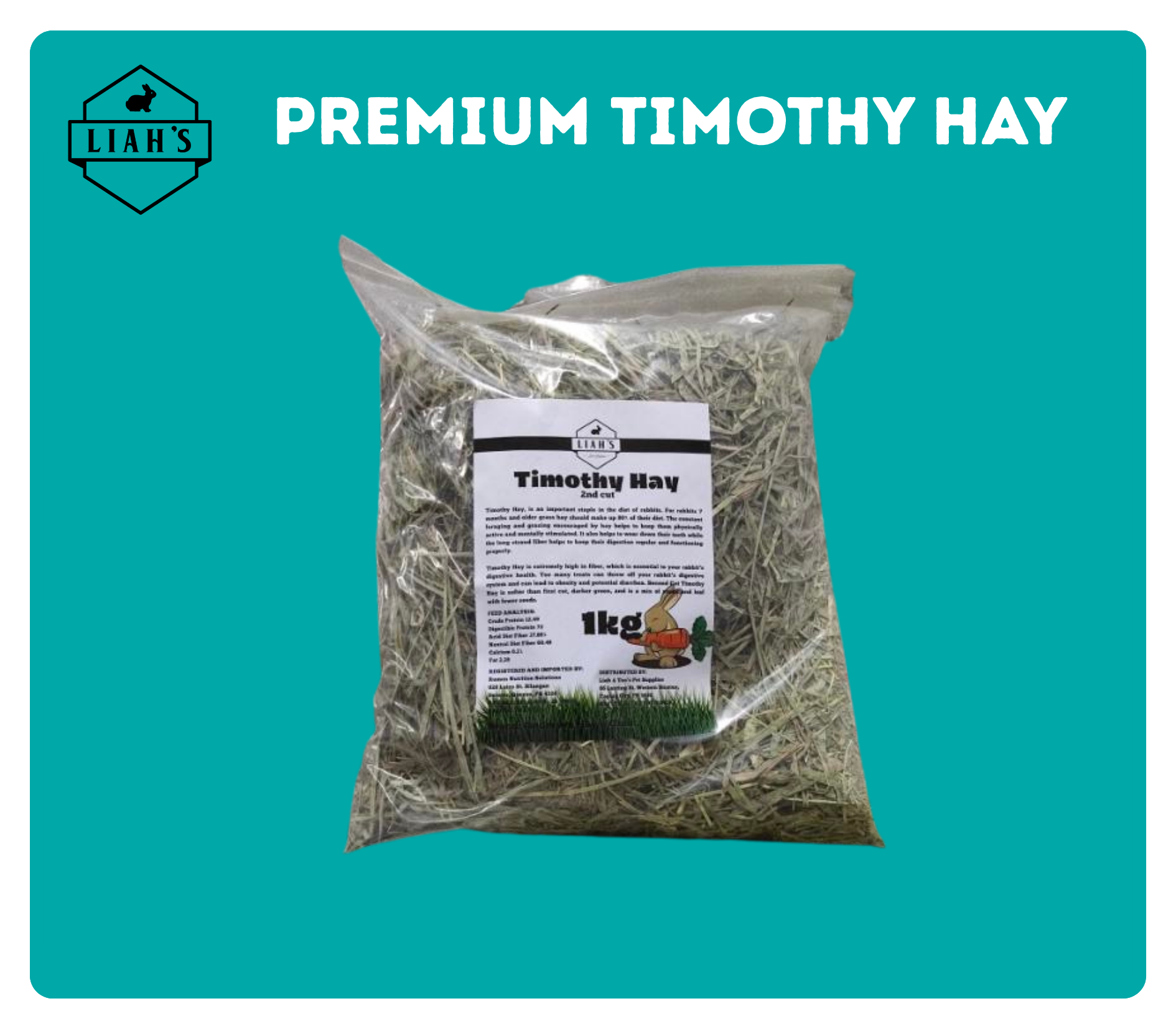 Timothy Hay 1kg (1st & 2nd Cut) for rabbit , goat , cows , tortoise and ...