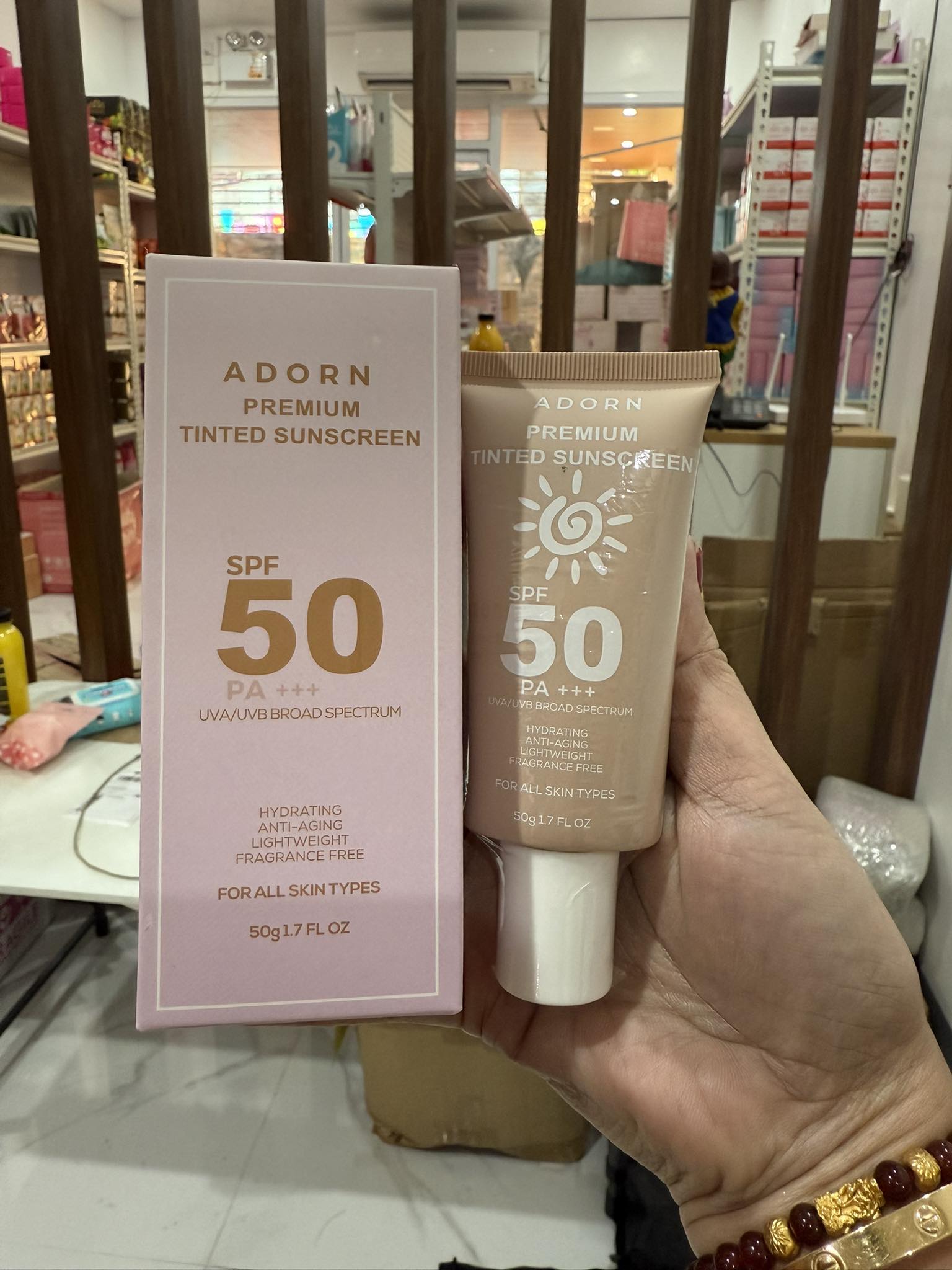 ADORN BY CALMSKIN Premium Sunscreen Sun Protection SPF 50 PA+++ 50ml ...