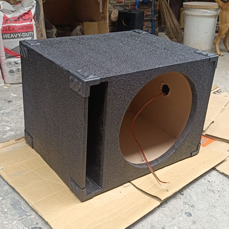 D15 Ported Subwoofer Box 15 inch MDF Lported 35hz tuning Black Textured ...