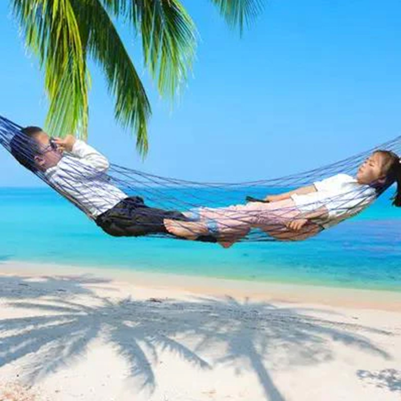 Sleeping Hammock Portable Outdoor Rope Cradle Hammock Duyan Camping ...