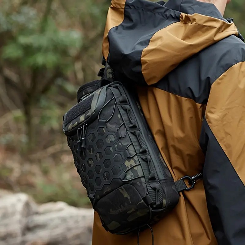 Outdoor Camouflage Sling Chest Bag Waterproof Large Capacity Crossbody ...