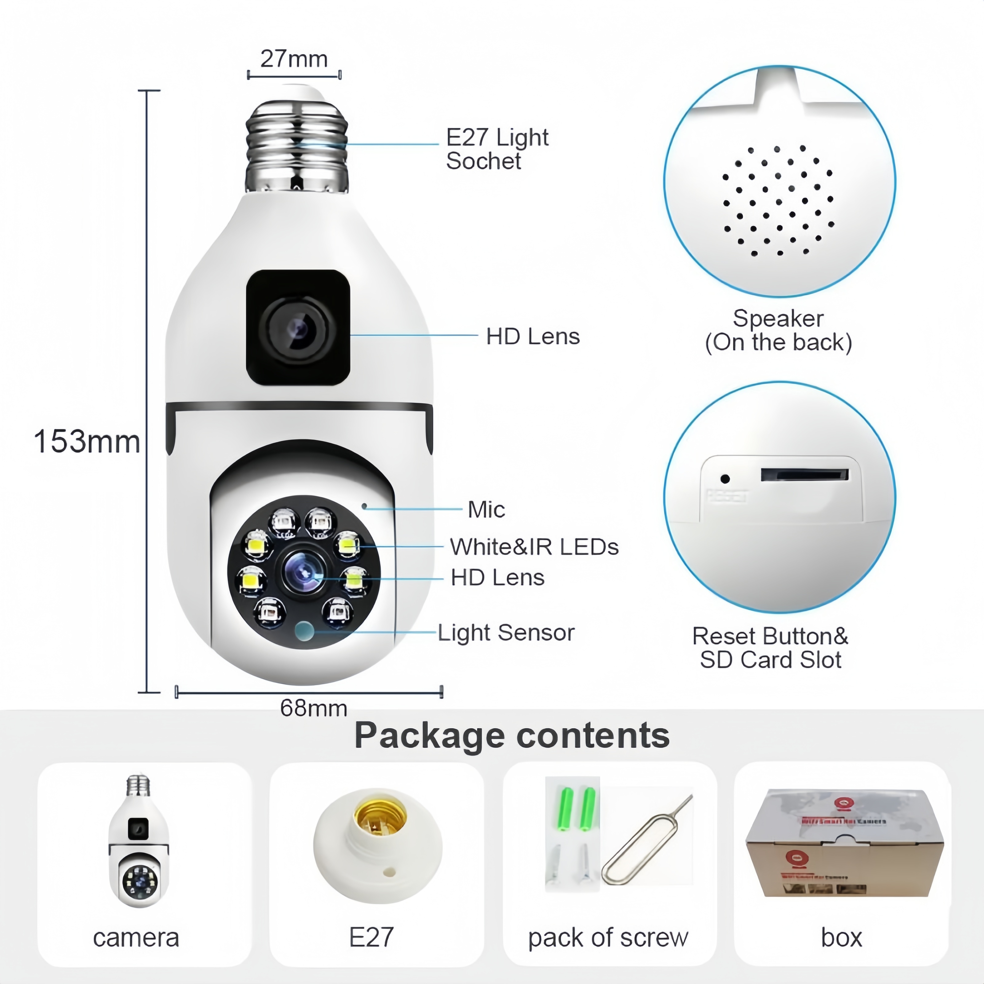 BUY 1 TAKE 1 V380 Pro CCTV Camera WIFI Connect To Cellphone With Voice ...
