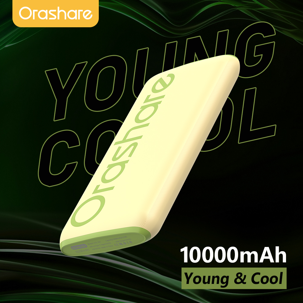 (New Colors) Orashare O10 10000mAh Powerbank Slim and Lightweight Fast ...