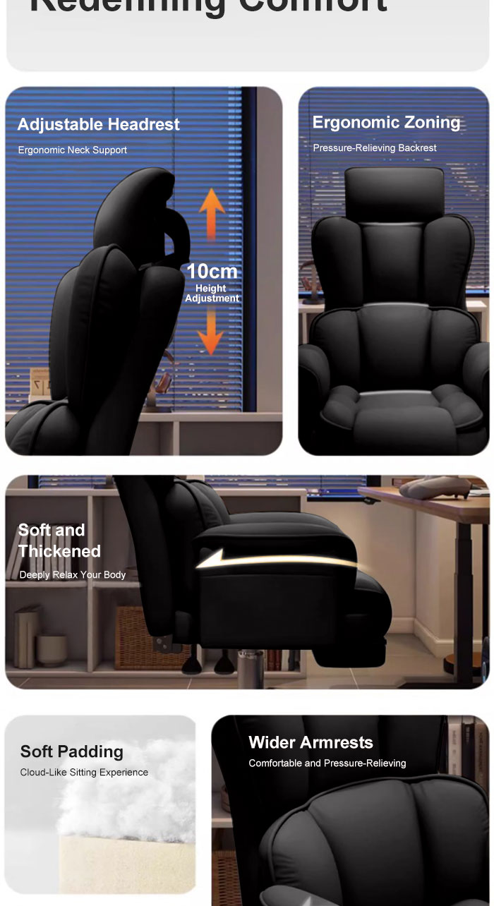 F&G Gaming chair Office chair ergonomic chair Lumbar Support chair ...