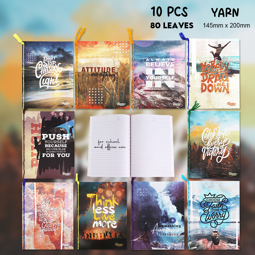 FCI Spiral Notebook With (Yarn) ASSORTED DESIGN 80's (Sold per Ream ...