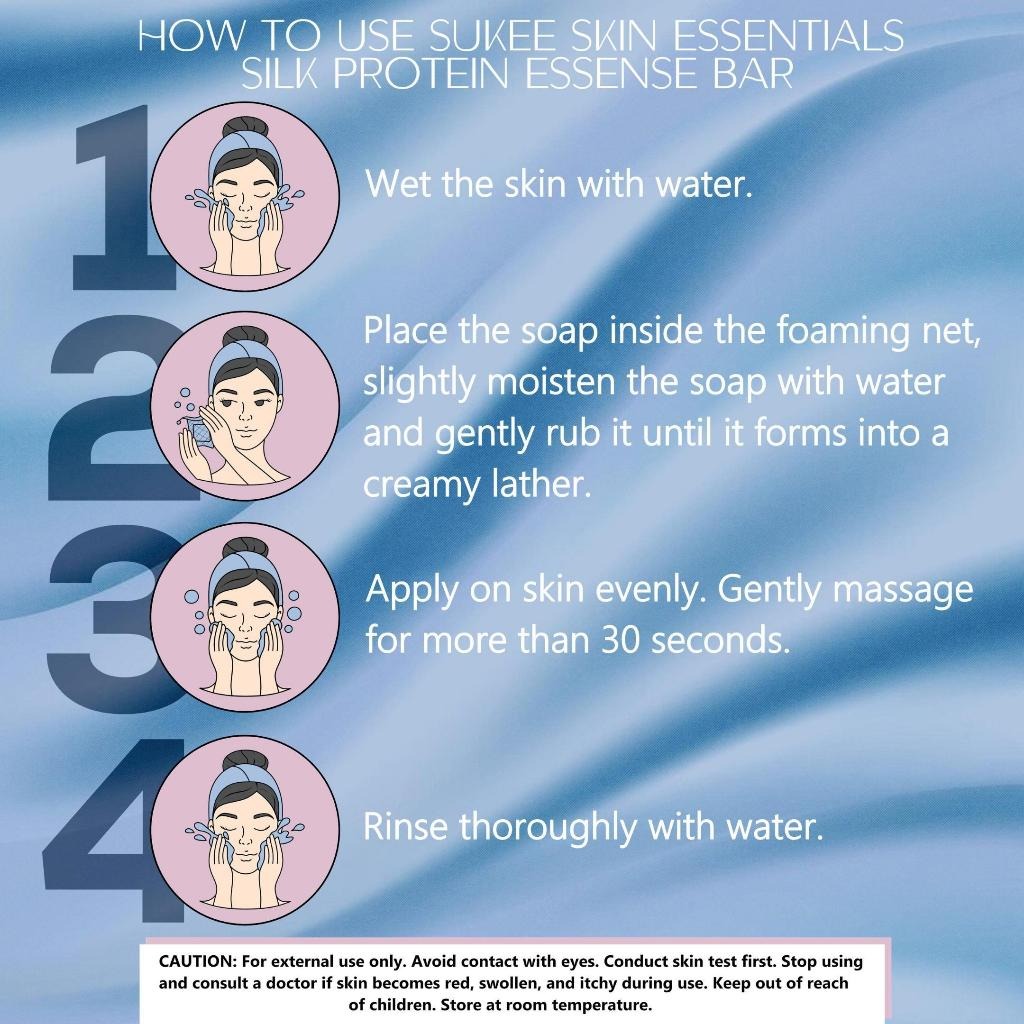 SUKEE 100g silk soap protein essence soap brightens skin and ...