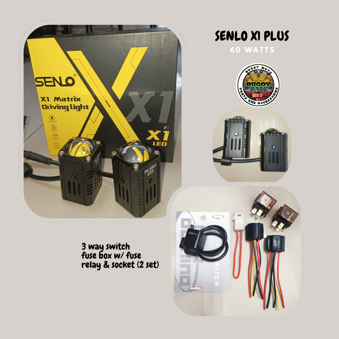 Senlo X1 plus 60watts mini driving light with warranty card | Shopee ...