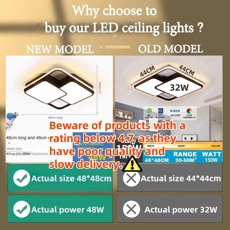 Ceiling Light 3 Color Ceiling Lamp Nordic Corridor Light Led Living ...