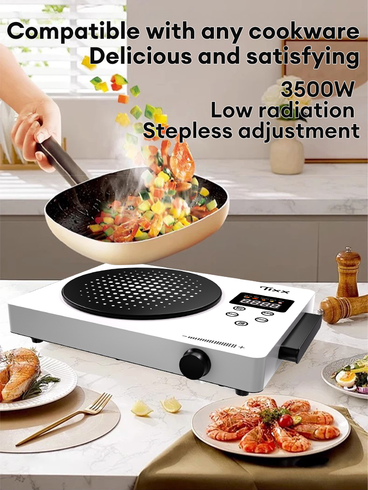 Tixx Electric Ceramic Stove Infrared Induction Cooker Heater Burner ...