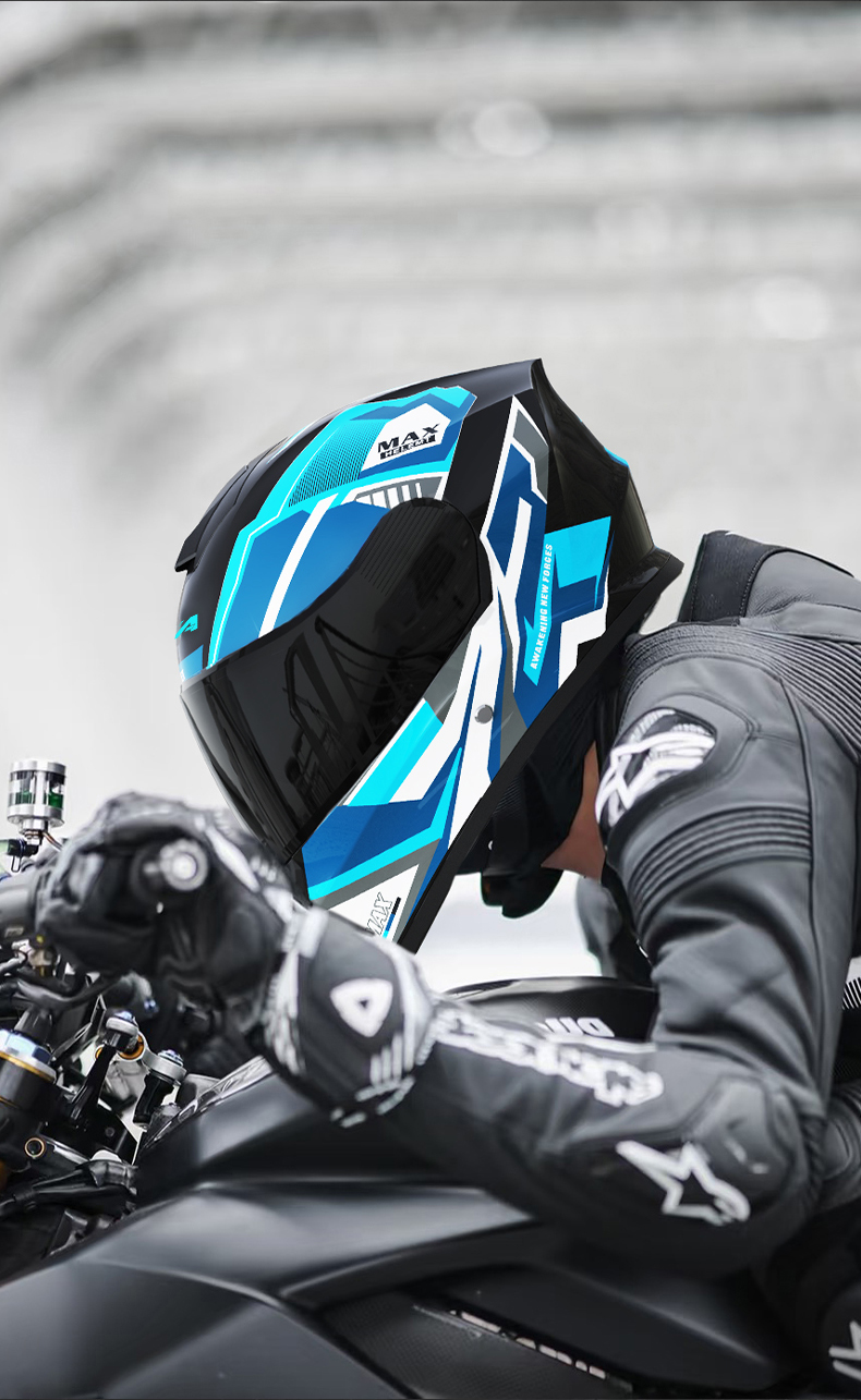 AKA902 Morgan Full Face Helmet Electric Vehicle Motorcycle Breathable ...