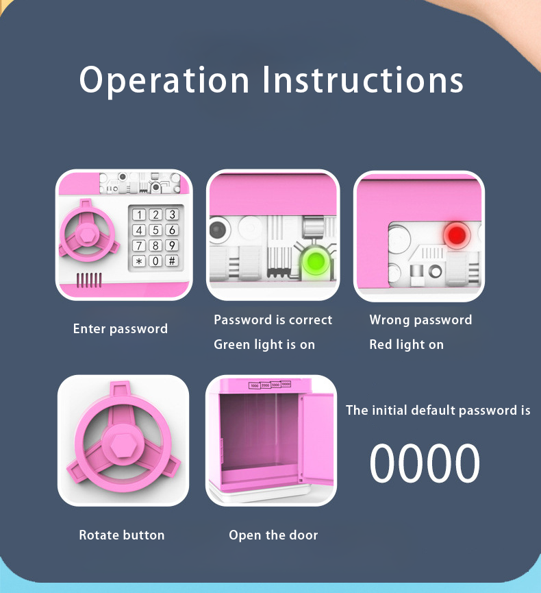 Introducing the Cute Kids Electronic Money Safe Box, a perfect way to ...
