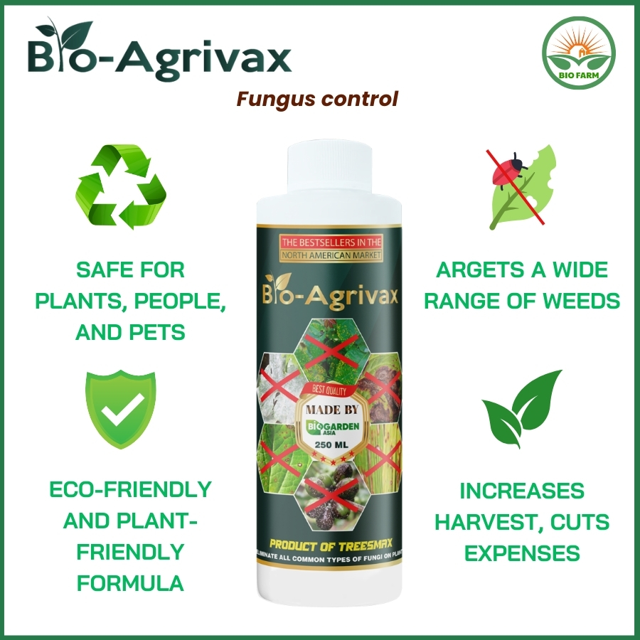 BIO AGRIVAX 500ML- Organic Fungicide Eliminates Over 100 Types Of Pests ...